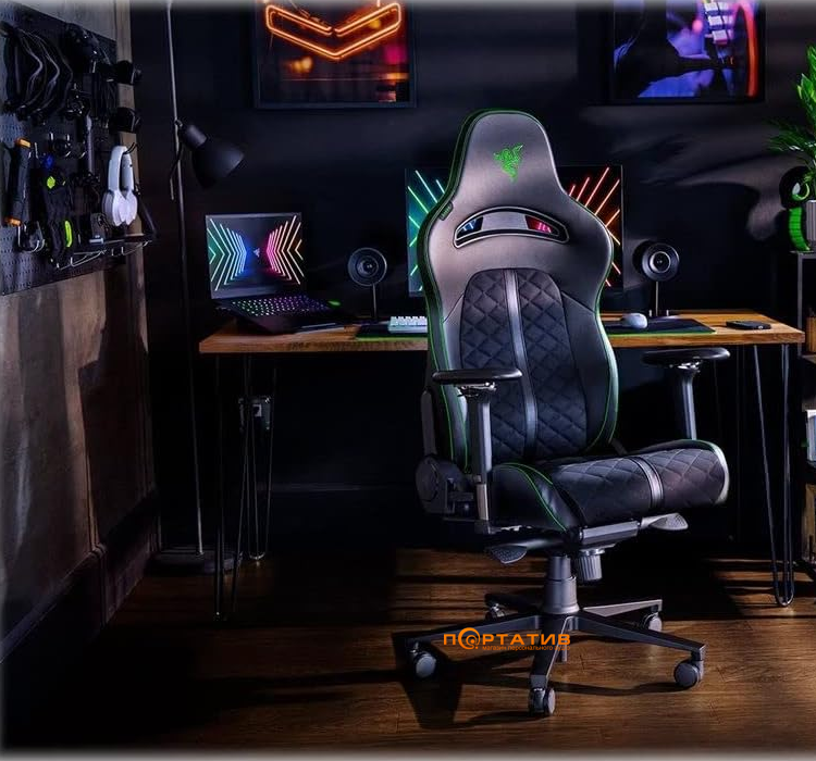 Кресло для геймеров Razer Enki Green (RZ38-03720100-R3G1) купить в ...